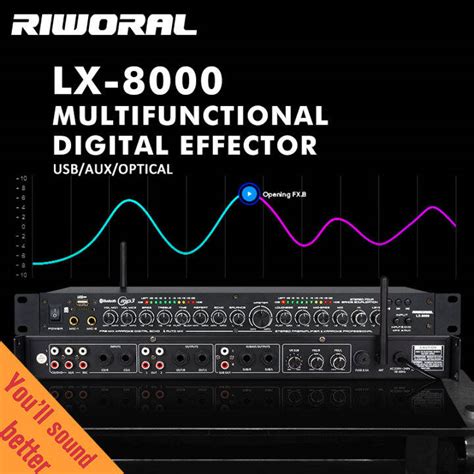 Original Riworal Lx 8000 Professional Effects Processor Fbx Bluetooth