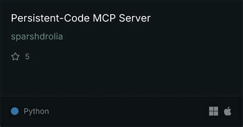 Score Persistent Code Mcp Server Glama