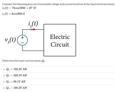 Solved Consider The Following Given Set Of Sinusoidal Chegg Com
