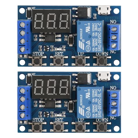 FORIOT Pcs V Micro USB Timer Relay DC V Programmable India Ubuy