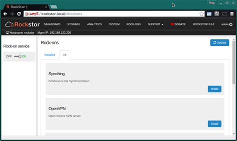 OpenVPN Server Rock On Rockstor Documentation