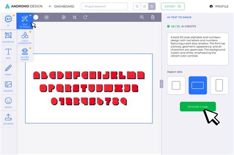 Andromo Design AI Font Generator Create Custom Fonts