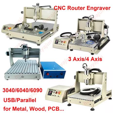 Cnc 6090 6040 3040 3 4axis Router Engraver Diy Engraving Milling Cutting Machine £1 248 95