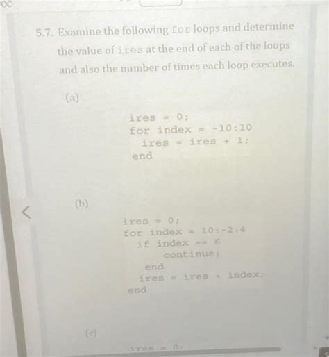 Solved Mat Lab Code Only Foc 57 Examine The Following For