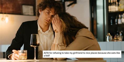 Man Refuses To Take Girlfriend To Restaurants Because She Eats Like A