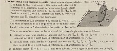 Solved 620 Rotating Disk Angular Velocity A First Step For