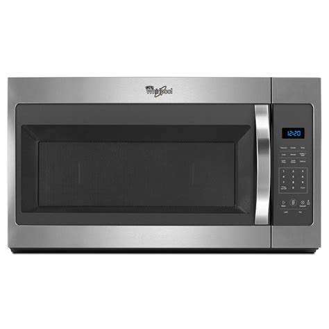 Whirlpool 17 Cu Ft Over The Range Microwave In Stainless Steel