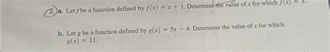 solved 2 ﻿let f ﻿be a function defined by f x x 1