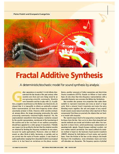 Pdf Fractal Additive Synthesis