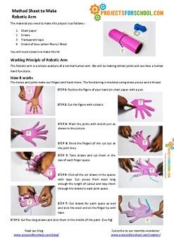 How To Make Robotic Arm Science Project Working Model Diy Stem Activity Kit