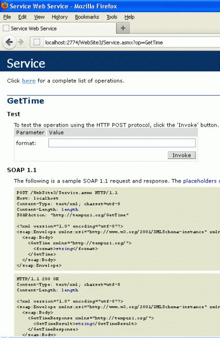 WebMethods Attribute In ASP NET Web Service