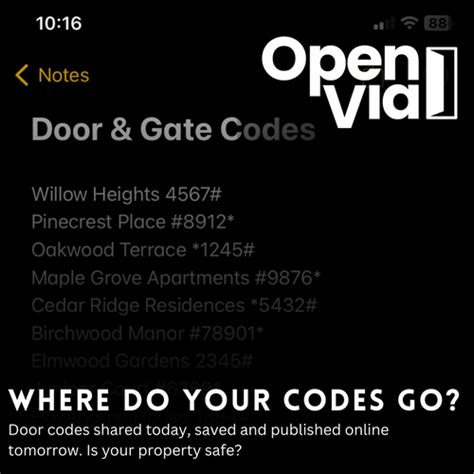 Are Your Propertys Gate Codes Already Online