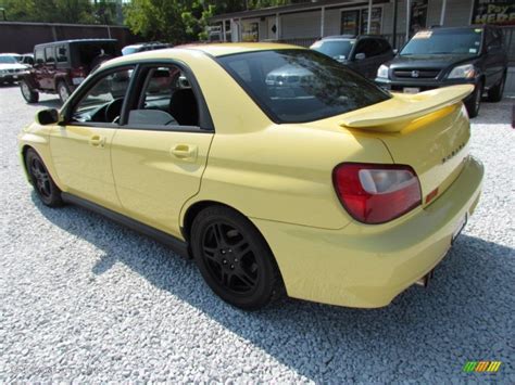Blaze Yellow 2002 Subaru Impreza Wrx Sedan Exterior Photo 68844309