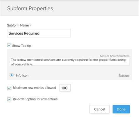 Subforms In Vertical Solutions Zoho Developer Help