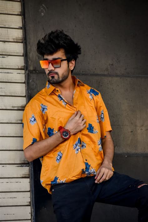 Deepak Vaishnav Instagram Model And Influencer Pose Fashion Shirt Pics Man Photography