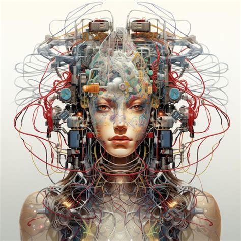 Premium Ai Image Circuitry Gone Rogue Birthing Mesmerizing Digital Art