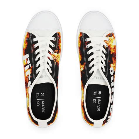 Blazing Fire Womens Low Top Sneakers Etsy