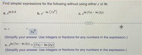 Solved Find Simpler Expressions For The Following Without Chegg