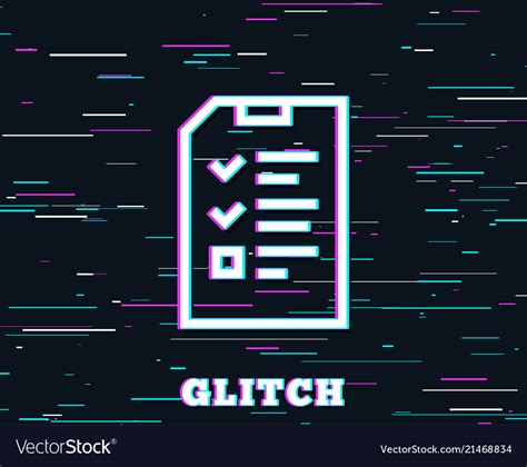Checklist Document Line Icon File Sign Royalty Free Vector
