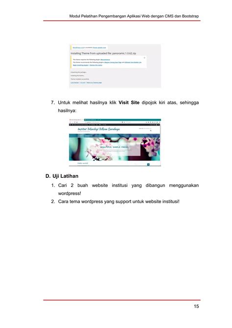 Training Module Web Application Development With Cms And Bootstrap Pdf