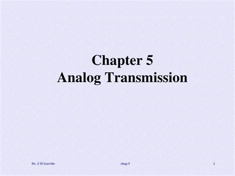ppt chapter 5 analog transmission powerpoint presentation free download id 5199457