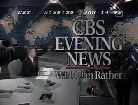 Cbs Evening News 19911996 Fonts In Use