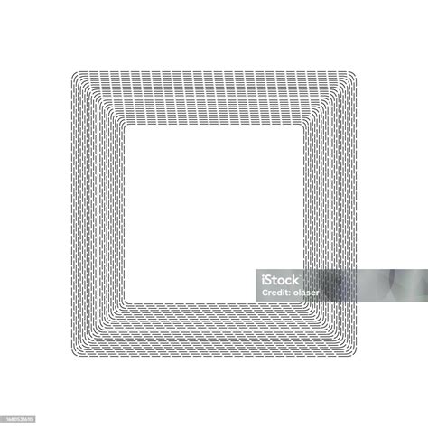 둥근 사각형의 동심원 줄무늬 윤곽선이 중앙 복사 공간을 둘러싸고 있습니다 균형에 대한 스톡 벡터 아트 및 기타 이미지 균형 기하 동심성 Istock