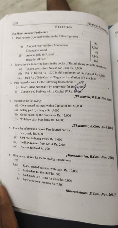 Pass Journal Entries For The Following Transactions Filo