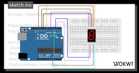 Sevensegment Wokwi Esp32 Stm32 Arduino Simulator