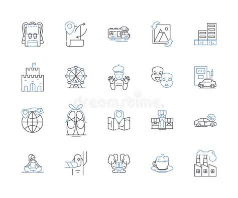 Manufacturing Niche Line Icons Collection Production Assembly Fabrication Machining Welding