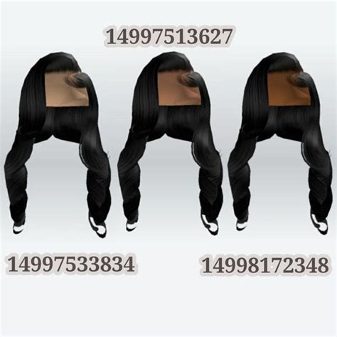 𝑹oblox 𝑯air 𝑪odes Black Hair Roblox Brown Hair Roblox Curly Hair Styles