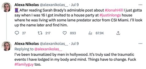 Alexa Nikolas Has Accused Jonah Hill Of Forcing Himself On Her