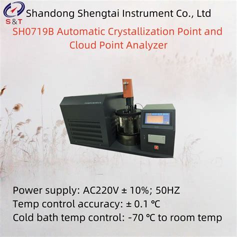 Automatic Crystallization Point And Cloud Point Analyzer Ac220v±10 50hz