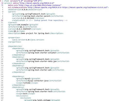 Spring Error In Pom File With No Message Or Indication Whats Wrong