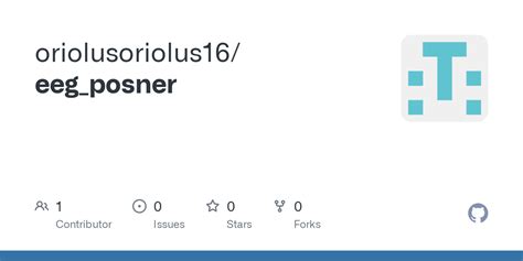 Github Oriolusoriolus16eegposner