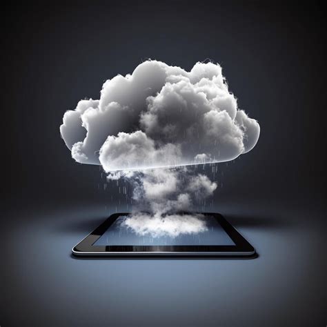 Premium Ai Image Realistic Cloud Computing Technology Illustration Created With Generative Ai