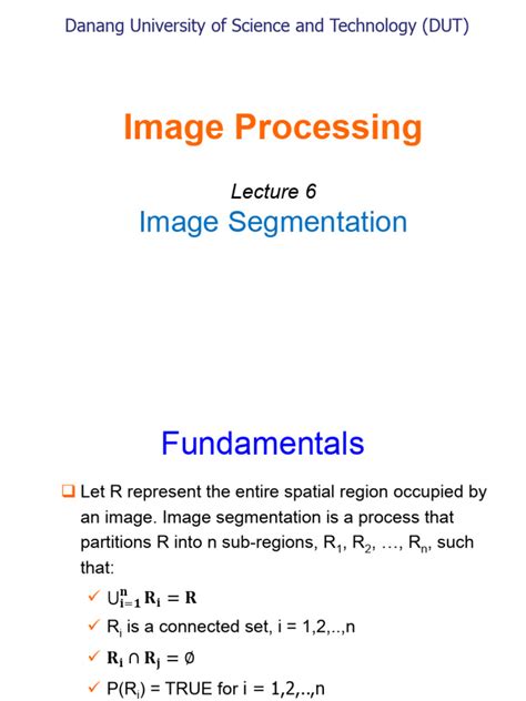 Ip 5 Segmentation Pdf Multidimensional Signal Processing Computer