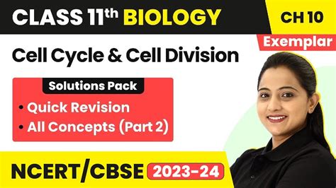 Cell Cycle And Cell Division Quick Revision All Concepts Part Class Biology NCERT