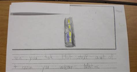 Mrs Shaffer S St Grade Class St Grade Writing Sample