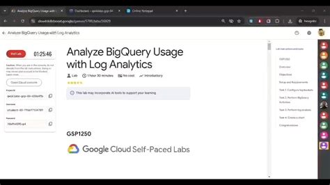 Analyze Bigquery Usage With Log Analytics Gsp1250 2025 Solution