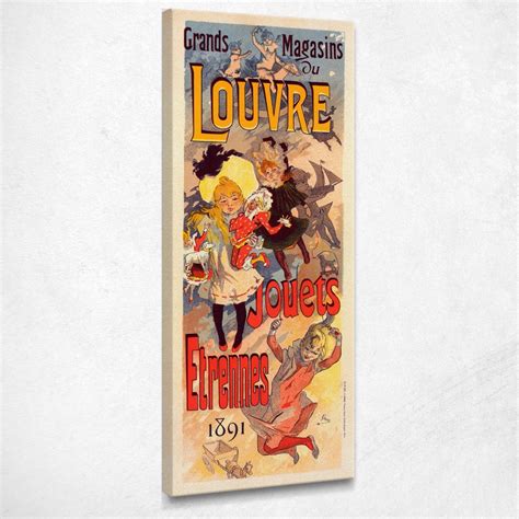 Louvre Stores Jules Chéret Canvas Print