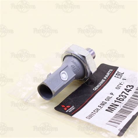 Mitsubishi Lancer Engine Oil Pressure Switch Assembly Mn163743 Silver Genuine Oem Durable