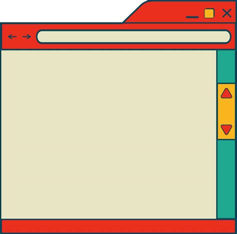 Retro Scroll Browser Illustration 25261558 Vector Art At Vecteezy