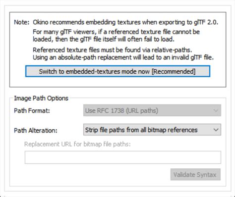 GlTF And GlB File Export Converter Okino