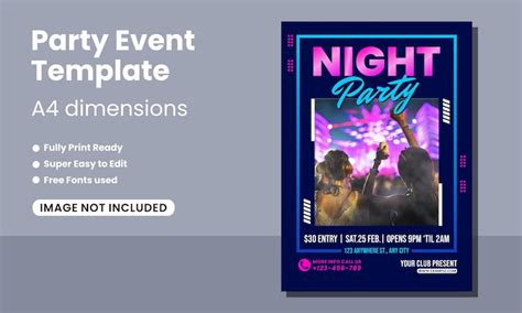 파티 포스터 이미지 Freepik에서 무료 다운로드