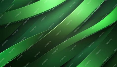 Abstract Green Waves With Layered Design Creating Depth And Texture Premium Ai Generated Image