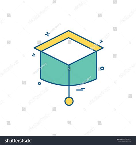 Convocation Icon Design Vector Stock Vector Royalty Free 1182639241 Shutterstock