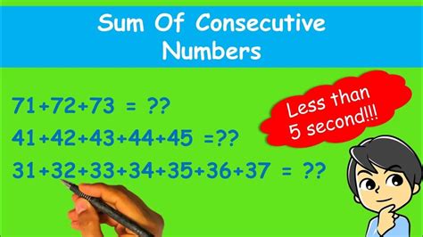 sum of consecutive numbers easy tricks upsc gpsc government