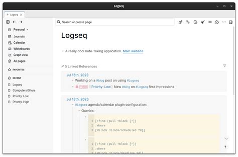 The Lion S Den Logseq The Note Taking App That Thinks Like You Do