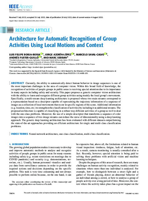 Pdf Deep Learning For Group Activity Recognition